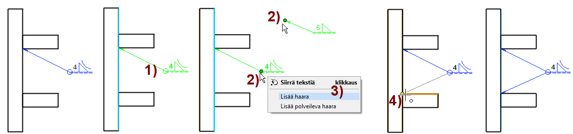 14. Lisää merkintöjä. Mm hitsi- ja pintamerkkejä